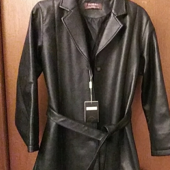 Gian Fabio Ferri | Jackets & Coats | Gian Fabio Ferri Black Leather ...